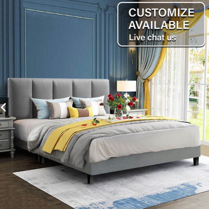 BANDLEY Canvas Divan KING Size Bed Frame / Katil King / | Lazada