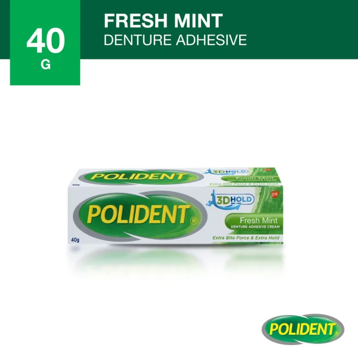 Polident Fresh Mint Denture (Pustiso) Glue Adhesive Cream 40g | Lazada PH