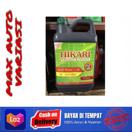 Air Radiator / Radiator Coolant HIKARI Hijau Dan Merah 5 Liter | Lazada ...