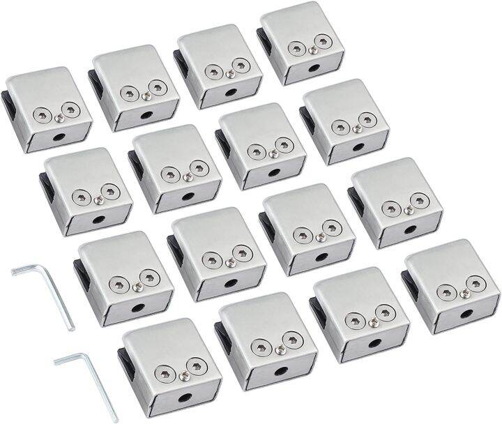 Glass Clips High Quality 304 Stainless Steel Square Glass Clips ...