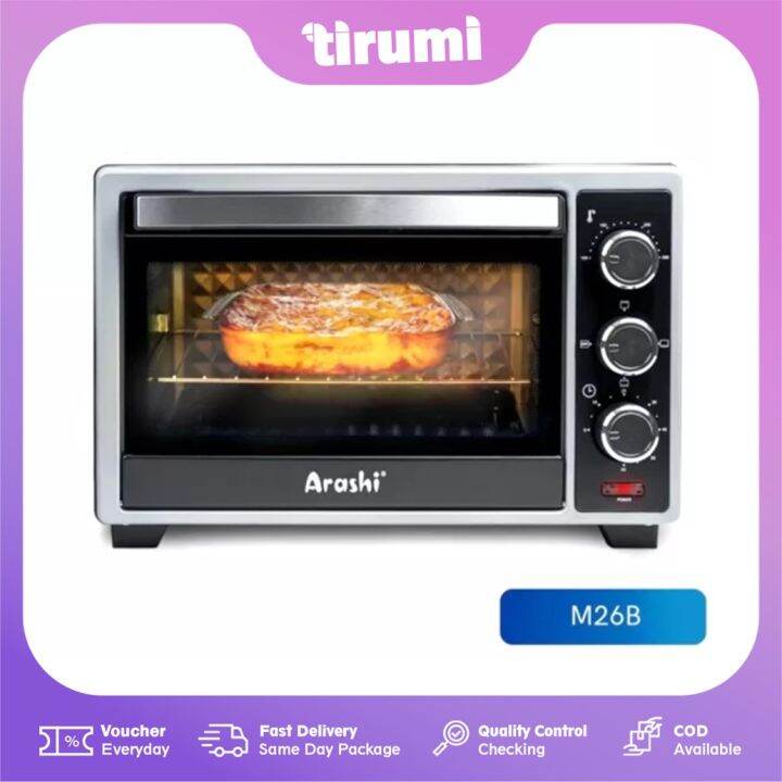 Oven Listrik ARASHI M26B 26 Liter Low Watt TR | Lazada Indonesia