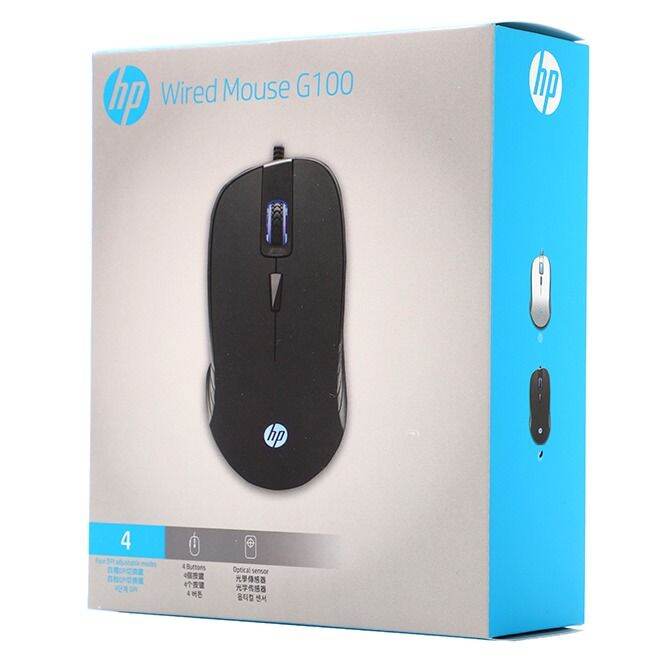 HP Mouse USB Optical GAMING (G100) รองรับการคลิ๊กถึง 20 ล้านคลิ๊ก ...