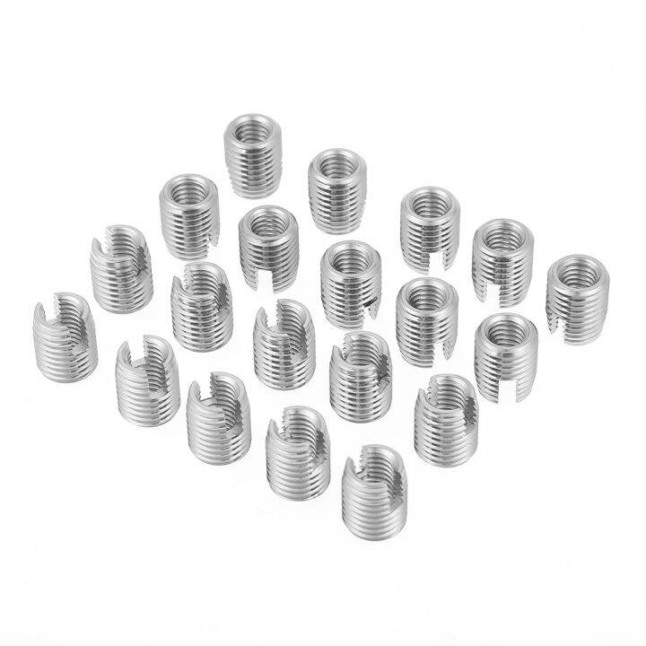 20pcs Stainless Steel SUS303 Self Tapping Slotted Screw Thread Insert ...
