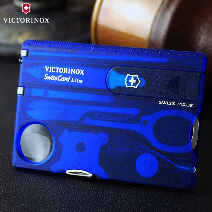 Victorinox 82 mm Swiss Card Lite Swiss Army Multi-Tool, MiniChamp SAK ...