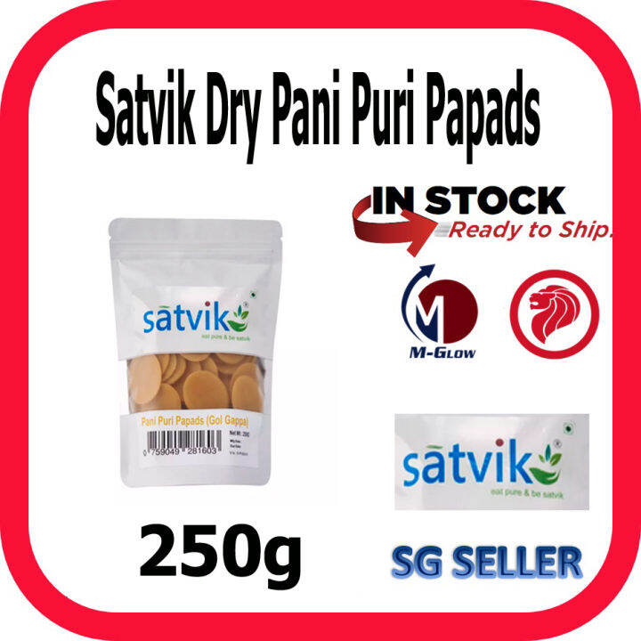 (SG Seller) Satvik Dry Pani Puri Papads (Gol Gappa), 250g | Lazada Singapore