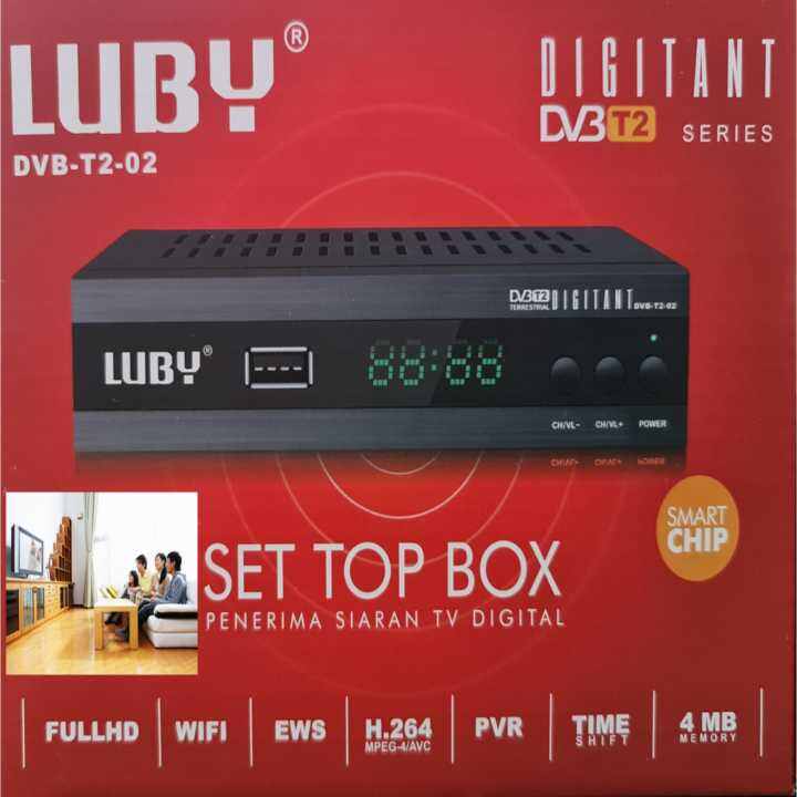 SET TOP BOX LUBY DVB-T2-01 | Lazada Indonesia