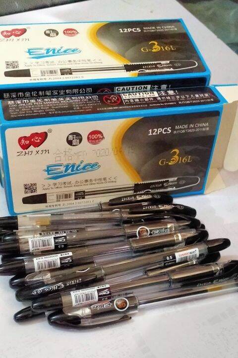 SIGN PEN/GEL PEN 12PCS OF 0.5 PEN PER BOX COLOR BLUE AND BLACK | Lazada PH