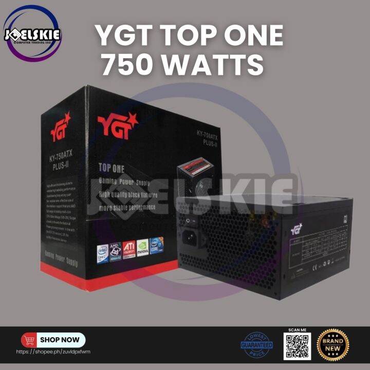 YGT TOP ONE PSU 6-PIN KY-750ATX PLUS-II POWER SUPPLY 750 WATTS | Lazada PH