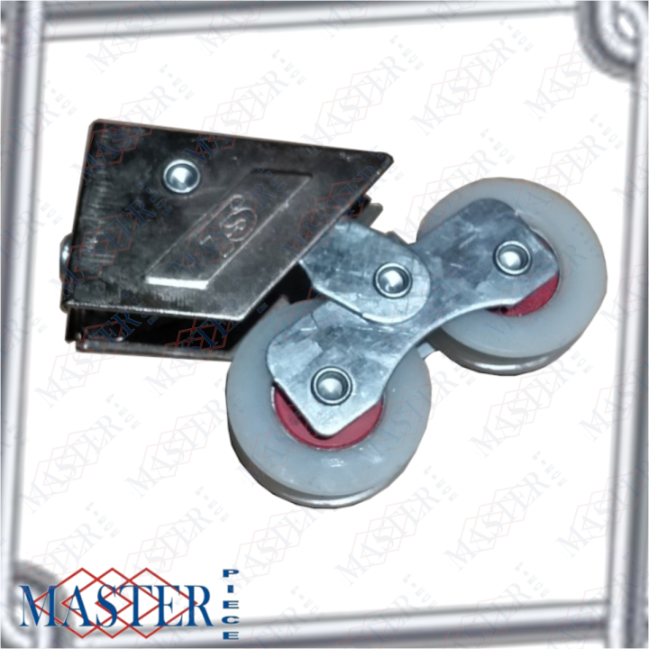 (2 PC) 900 Series Double Panel Roller White with Red Bearing | Lazada PH