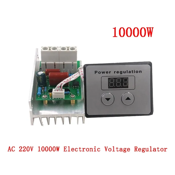 AC 220V 10000W 80A Digital Control SCR Electronic Voltage Regulator ...