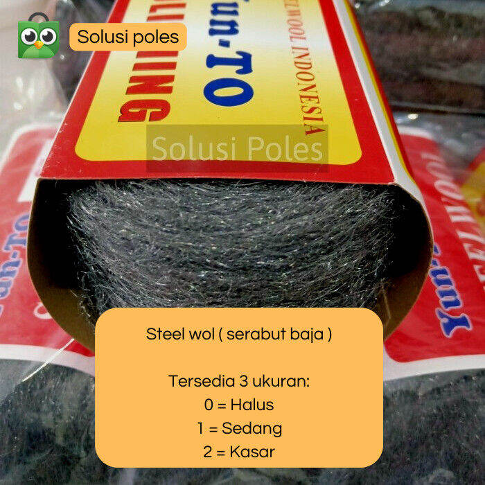 Steel wol + serabut baja untuk poles + steel wol poles | Lazada Indonesia