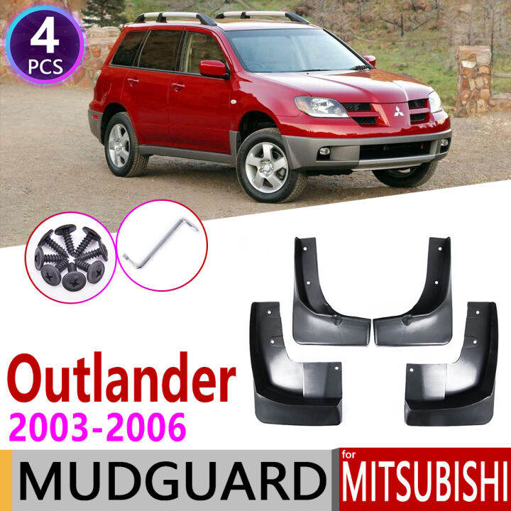 4 Pcs For Mitsubishi Outlander 2003~2006 Car Mudflaps Fender Mud Guard ...