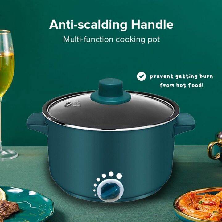 2L Korean multi-function electric hot pot mini electric cooker stainless steel cooking electric ...