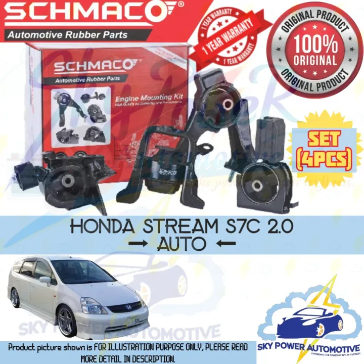HONDA STREAM S7C 2.0 (AUTO) SCHMACO ENGINE MOUNTING (SET) | Lazada