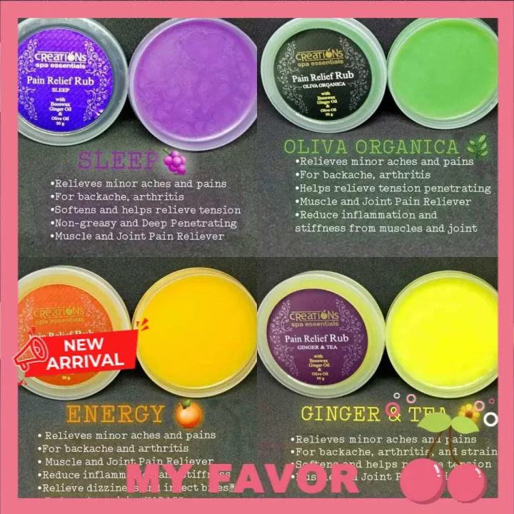Creations Spa Essentials Pain Relief Rub - ASSORTED | Lazada PH