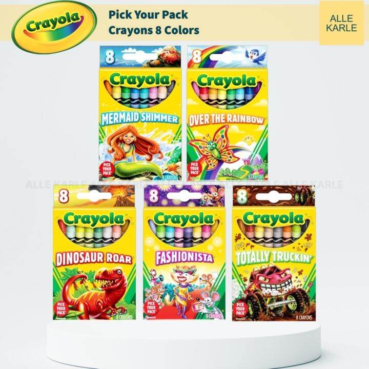 （New product） Crayola Pick Your Pack Crayons 8 Colors Alle Karle ...