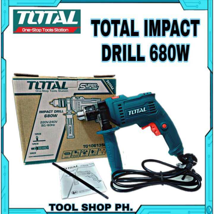 TOTAL Impact Drill 680W (TG1061356) industrial | Lazada PH