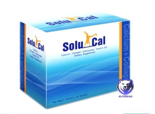 Solucal โซลูแคล (ผลิตภัณฑ์เสริมอาหาร) Calcium Collagen Vitamin D 3 ...
