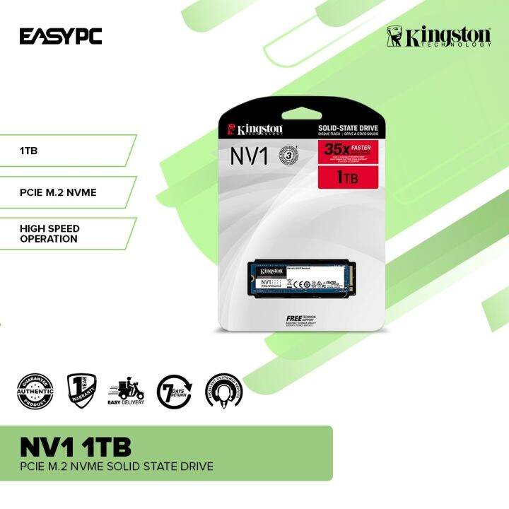 EasyPC | Kingston NV1 250GB or 500GB NVMe PCIe SSD Performance Solid ...