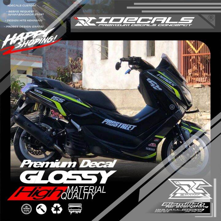 00121 sticker decal fullbody yamaha nmax tema racing simpel bebas ...