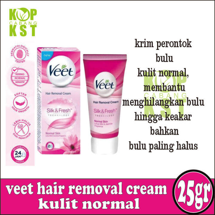 VEET Hair Removal Cream Kulit Normal Dan Kulit Sensitive Perontok Bulu ...