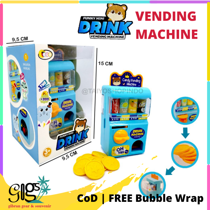 MAINAN MESIN MINUM MINUMAN OTOMATIS MINI VENDING MACHINE TOYS | Lazada ...