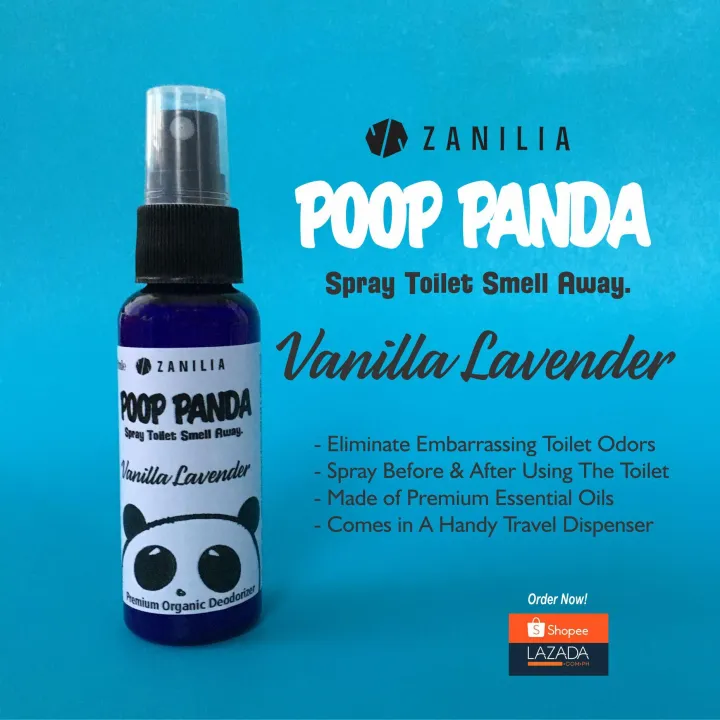 Amazing Zanilia Poop Panda Toilet Spray Poo Spray Vanilla Lavender ...