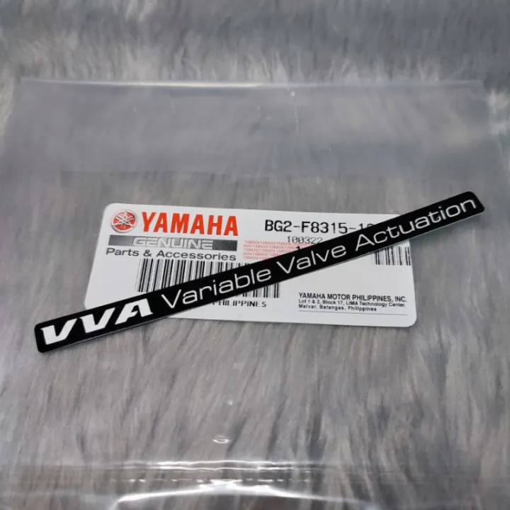 Yamaha Genuine VVA Variable Valve Actuation Sticker 12X0.7cm | Lazada PH