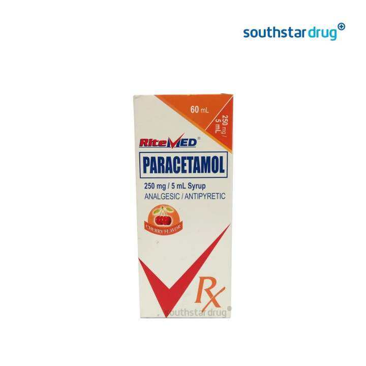RiteMed Paracetamol 250 mg / 5 ml 60 ml Syrup | Lazada PH