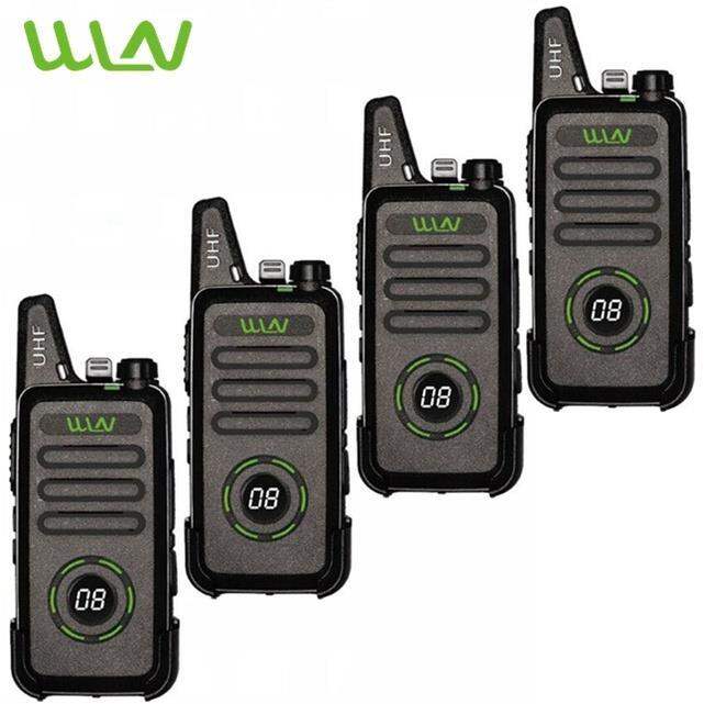 SET OF 4 WLN KD-C1 Plus UHF Two-Way Walkie Talkie Radio 2W 16 Channels ...