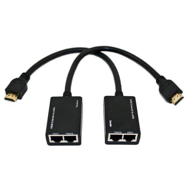 HDMI Extender 30 Meters By Cat-5e/6 Cable - Black | Lazada PH