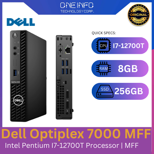 Intel Pentium I7-12700T Processor│Dell Optiplex 7000 MFF│8GB Memory ...