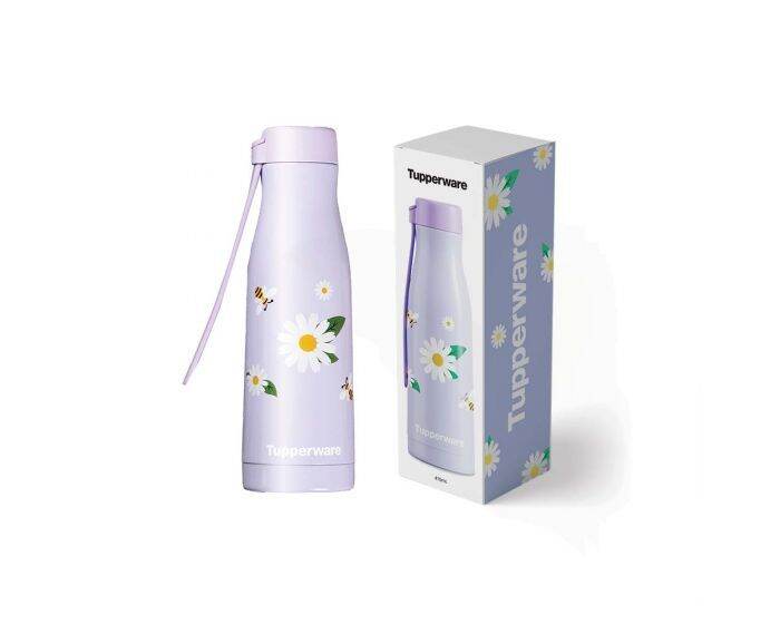 TUPPERWARE FASHION FLASK DAISY FLOWER 410 ML / TERMOS AIR PANAS ...