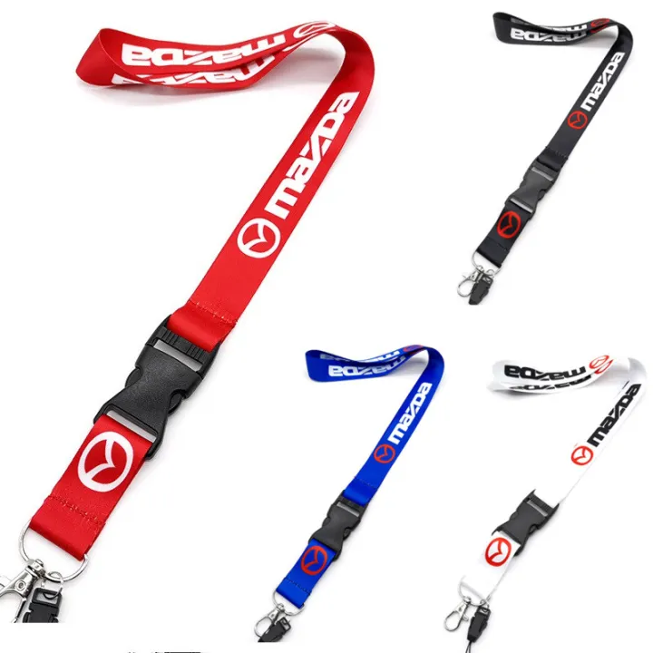 MAZDA Car Lanyard Modified Cultural Buckle Badge Hanging Neck Key ...
