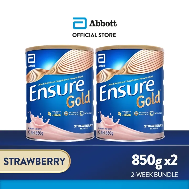 Ensure Gold HMB Strawberry 850G For Adult Nutrition Bundle of 2 | Lazada PH