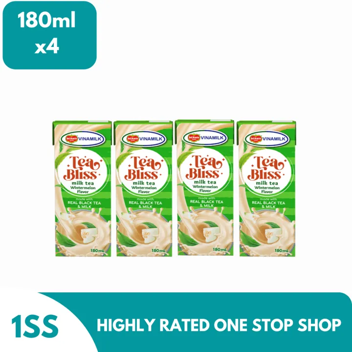 Del Monte Vinamilk Tea Bliss Wintermelon Milk Tea 180ml x4 | Lazada PH