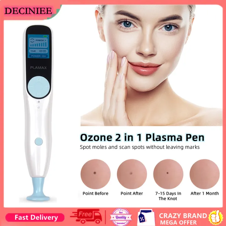 Ozone 2 In 1 Plasma Pen Wart Freckle Removal Fibroblast Pen Skin Mole Dark Spot Remover Face ...