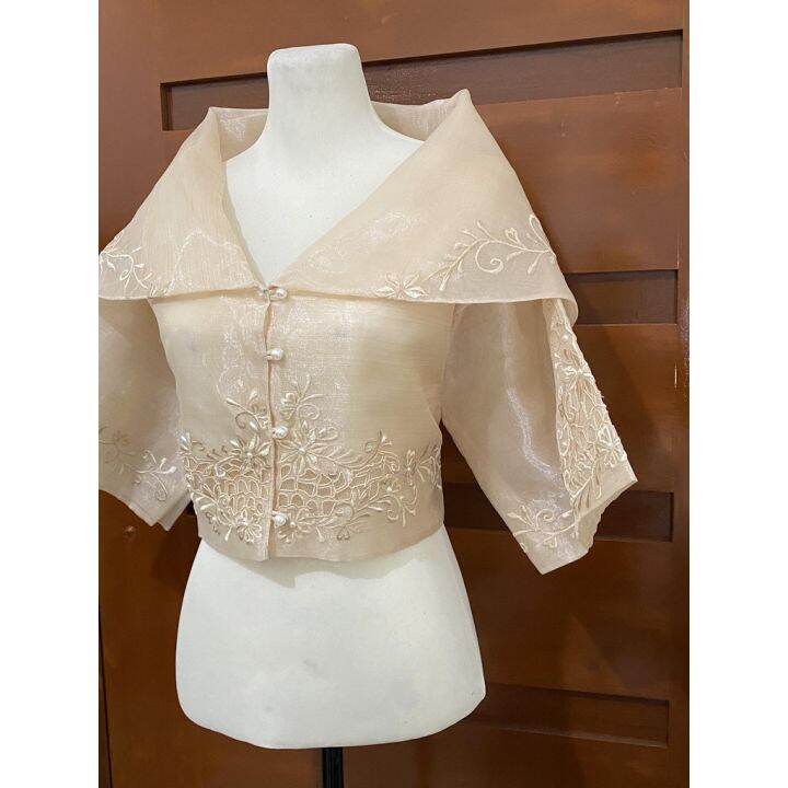 Embroidered Modern Filipiniana Maria Clara Top | Lazada PH