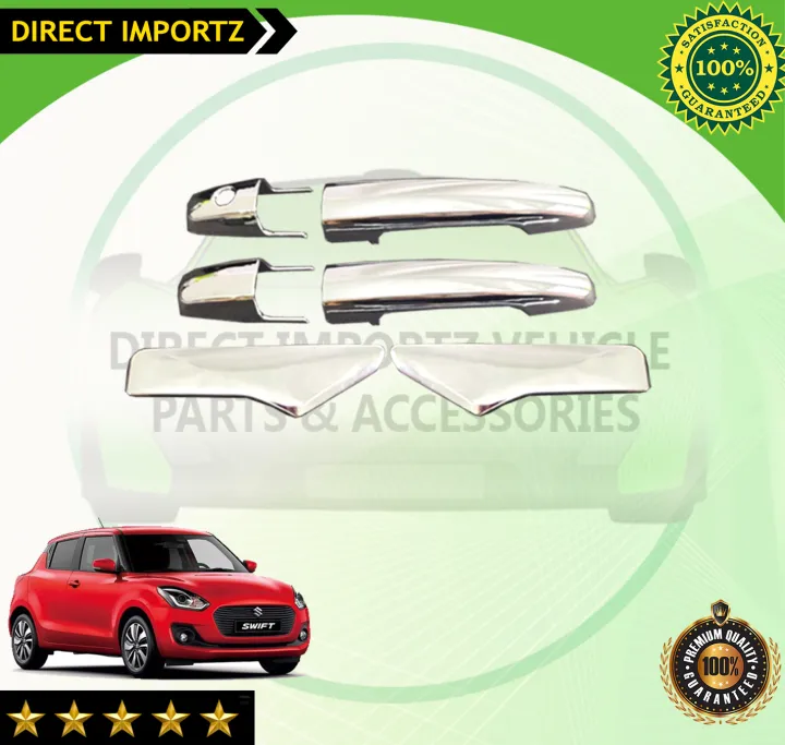 Suzuki Swift 2018 to 2022 Door Handle Outer Garnish Cover Chrome 2019 ...