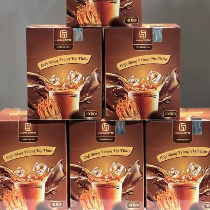 Cà Phê Đông Trùng Hạ Thảo Laura Coffee (Hộp 10 gói x 18g) - Laura ...