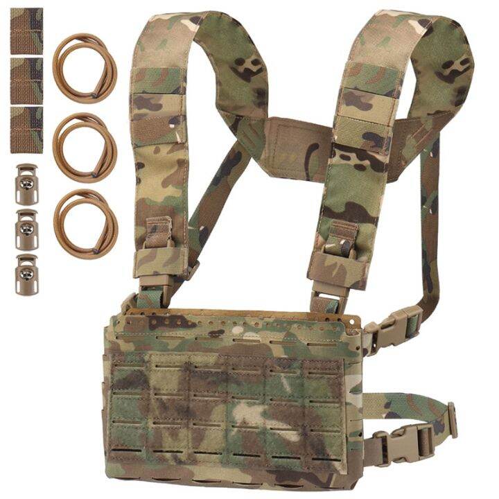 Tactical Chest Rig MK5 Micro Fight Chassis MkV Laser Cut MOLLE Triple 5 ...