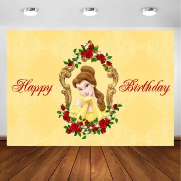 Princess Belle Birthday Wallpaper