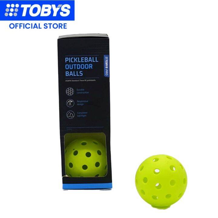 Toby's Pro Pickleball Outdoor Balls Set of 3's | Lazada PH