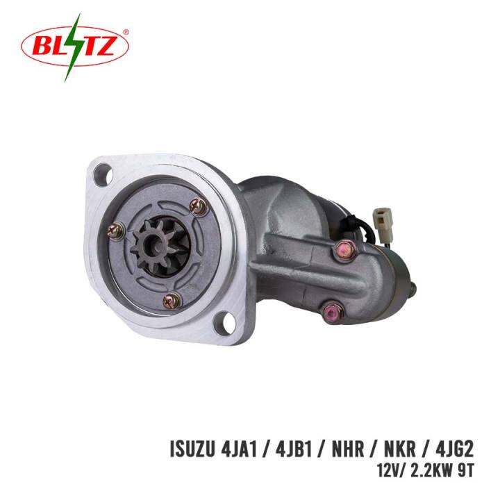 ISUZU 4JA1 4JB1 NHR NKR 4JG2 STARTER ASSEMBLY 12V 2.2KW (9 TEETH) BLITZ ...