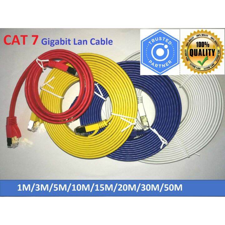 UPTM CAT7 Lan cable flat gigabit ethernet network cable | Lazada Singapore