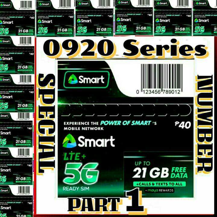 SMART SIM CARD 5G "0920 CLASSIC SERIES SPECIAL NUMBER" (Part 1) Brand ...