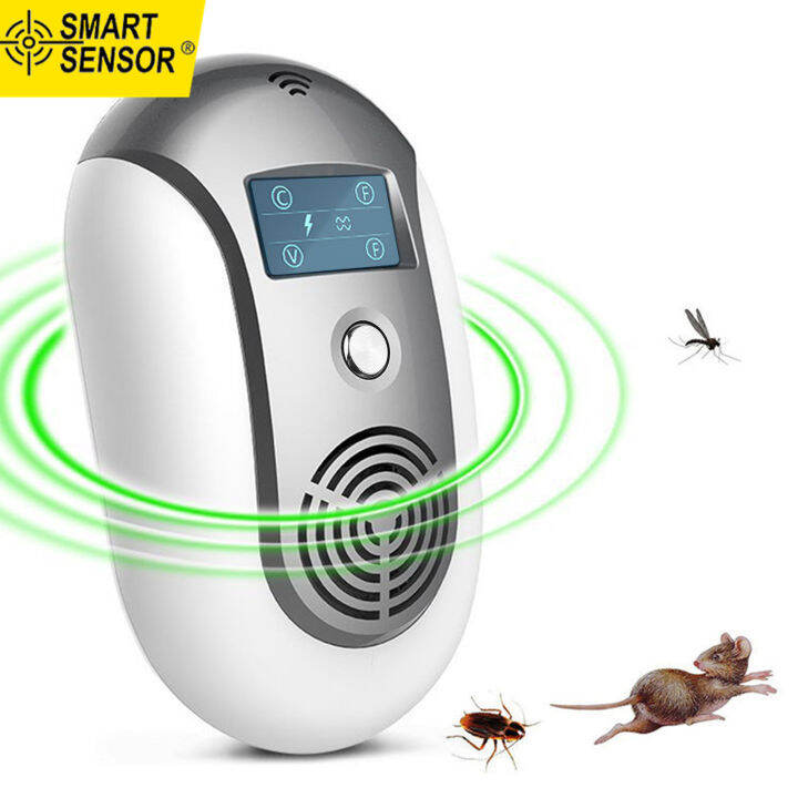 Smart Sensor Plug-In Ultrasonic Pest Repellent แบบพกพาไฟฟ้ายุง Rat ...