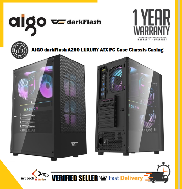 AIGO darkFlash A290 LUXURY ATX PC Case Chassis Casing | Lazada