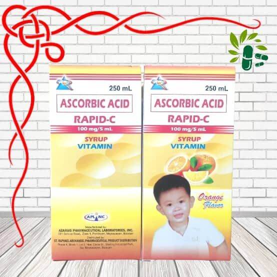 RAPID - C (Ascorbic Acid 100mg) 250mL syrup | Lazada PH