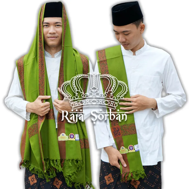 ( COD ) Sorban Kashmiri Warna Hijau Lumut / Sorban Made in India ...